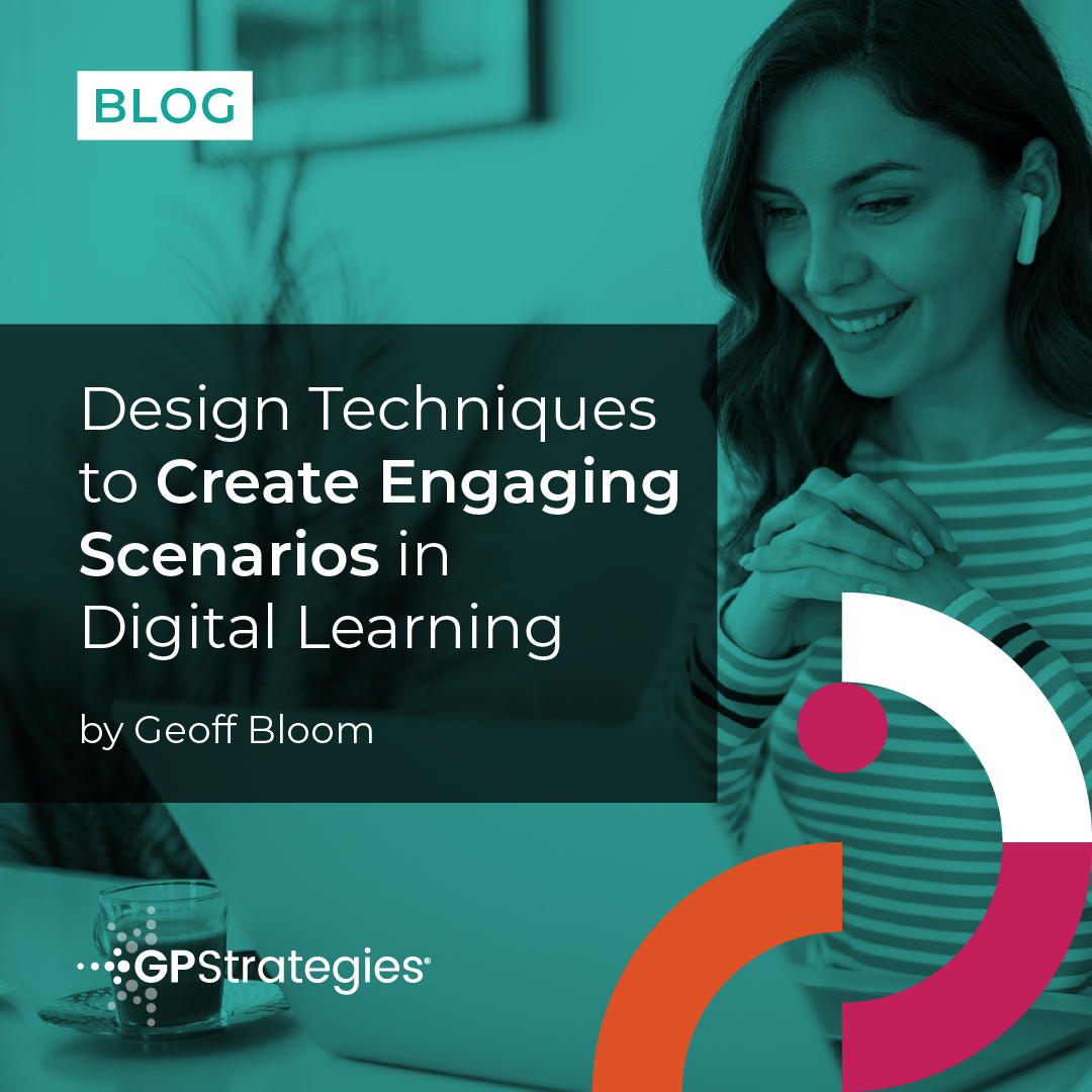 Design Techniques to Create Engaging Scenarios in Digital Learning